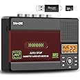 Amazon.com: SEMIER Small Cassette Tape Player, USB C or SD Card Audio ...