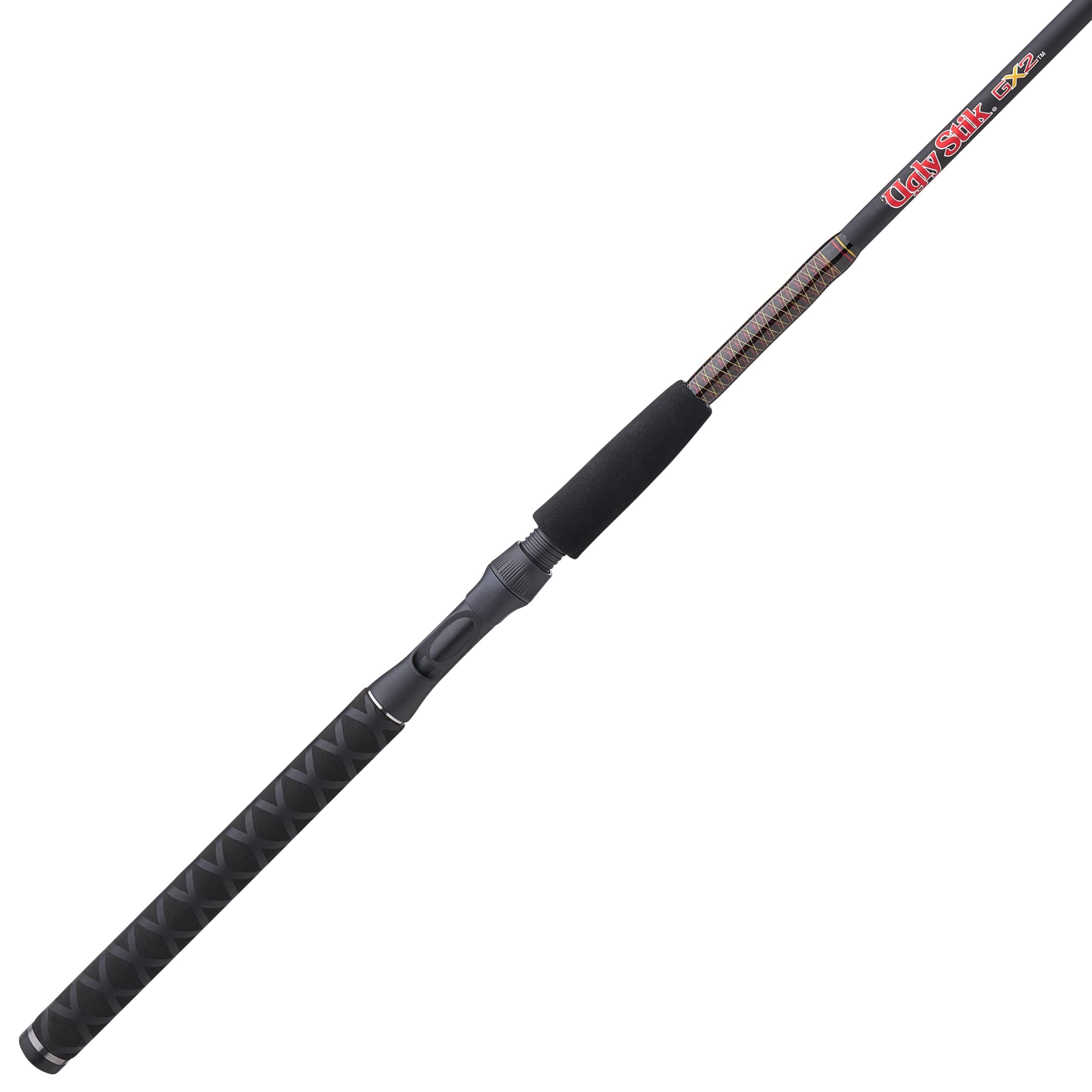Ugly Stik 7'6" GX2 Casting Rod, 1 Piece Fishing Rod, 6-17 lb Line ...