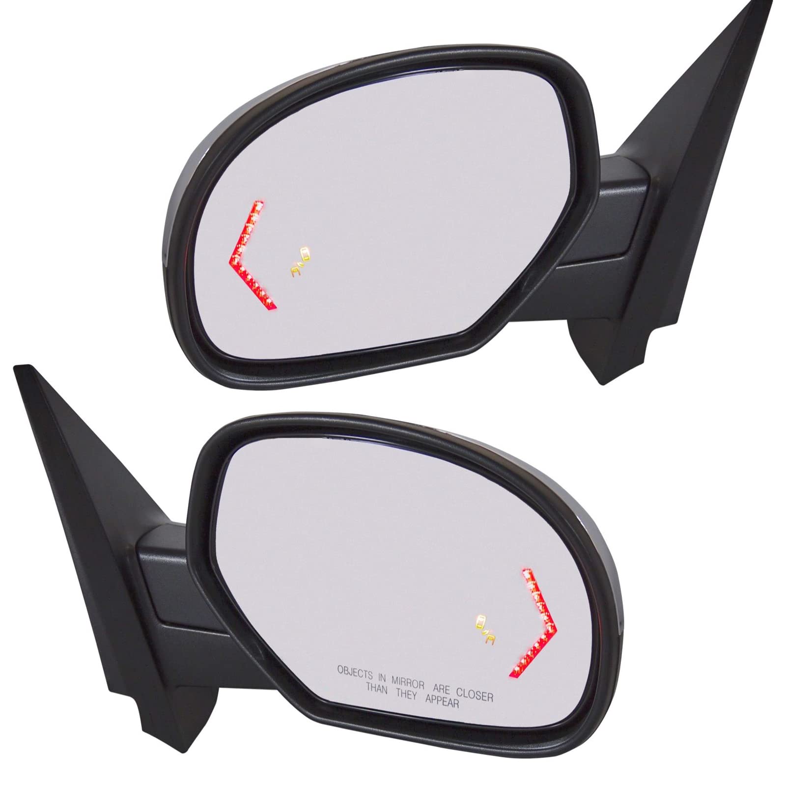 TRQ Driver & Passenger Side Mirror Set Power Folding with Blind Spot ...