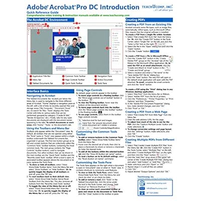 Buy Adobe Acrobat Pro DC Introduction Quick Reference Training Tutorial ...