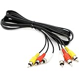 Amazon.com: RCA Audio/Video Cable, A/V Cable, 3 RCA Male to 3 RCA Male ...