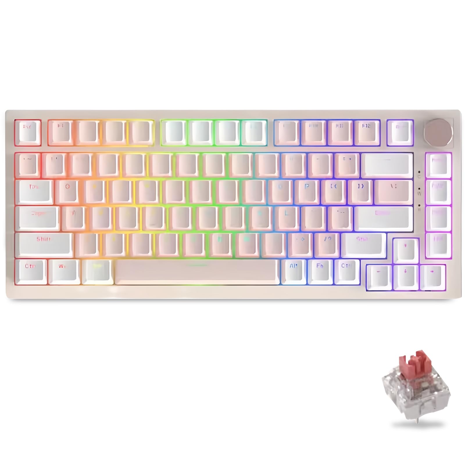 Mua ZMX AK82 Mechanical Keyboard,75% Hot Swappable RGB Gaming Keyboard ...