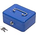 Office Works Heavy Duty Cash Box, 6 x 4 x 2.5 inches, Blue : Amazon.ca ...