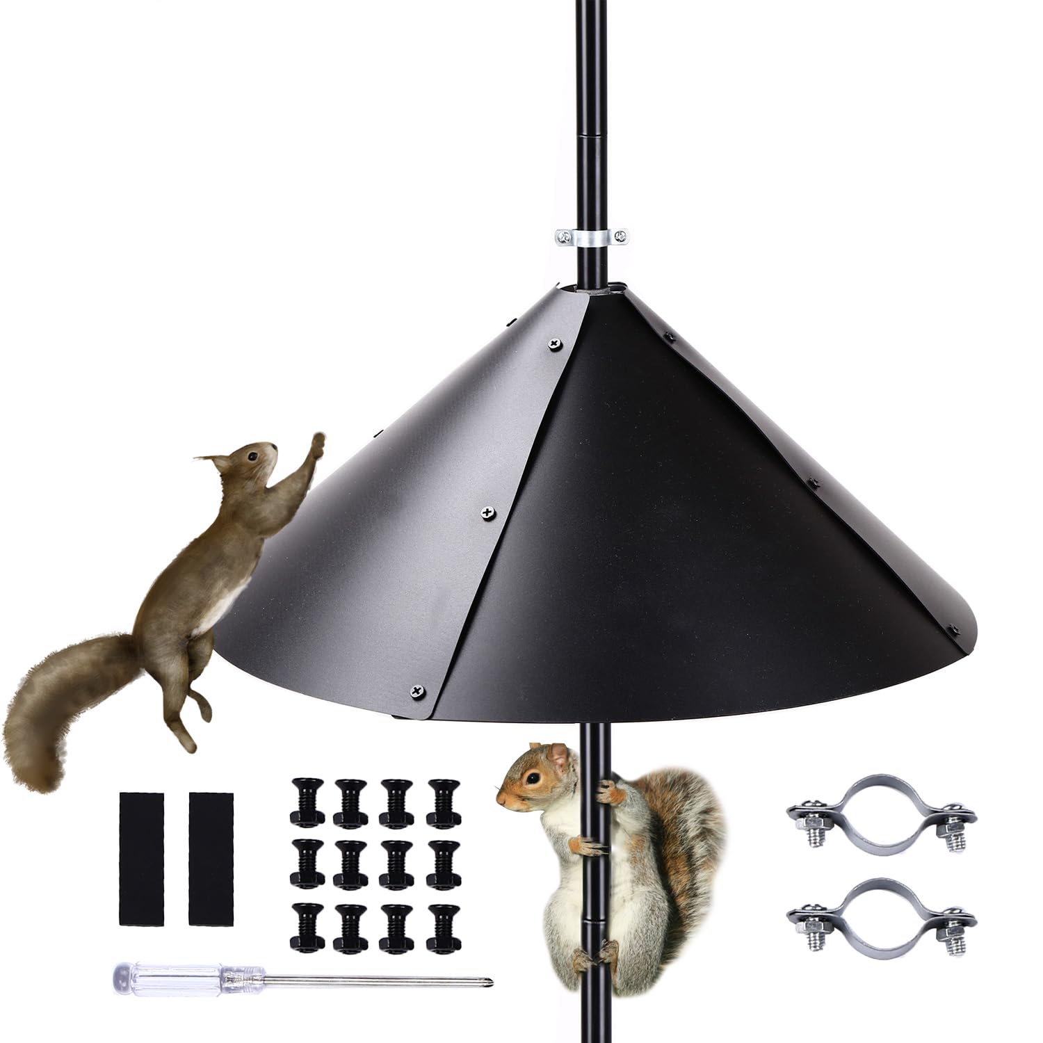 Squirrel Baffle for Bird Feeder, 19 Inch Large Squirrel Baffle for Bird ...