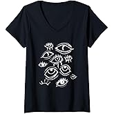 Amazon.com: Distressed Eyeball Grunge Eyes Goth Strange Unique Harajuku ...
