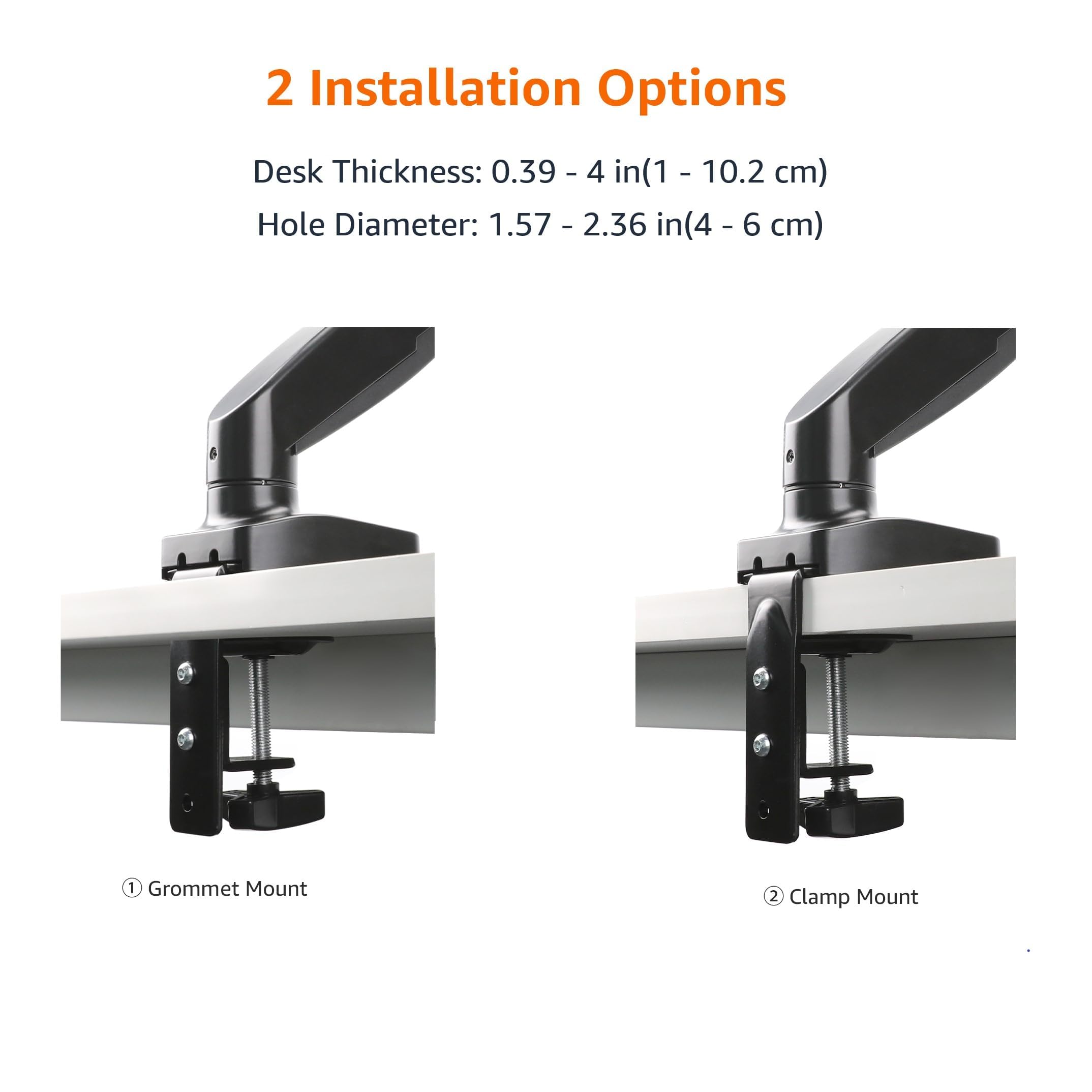 Mua Amazon Basics Gas Spring Dual Computer Monitor Arm Mount ...