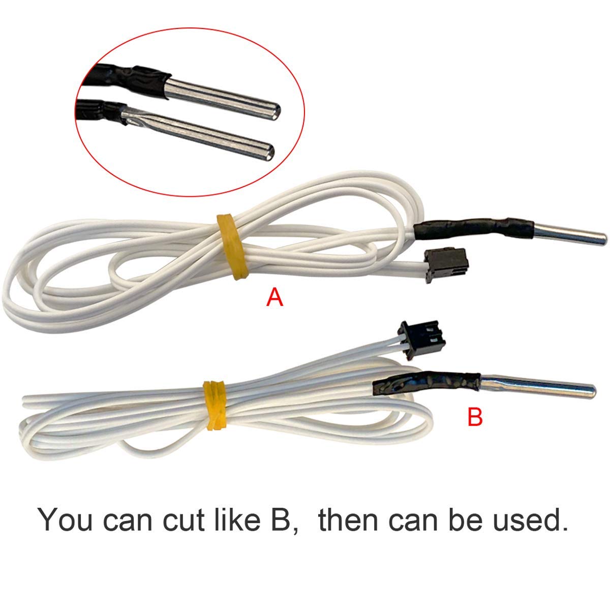 Mua Toaiot Upgrade NTC 100K 3950 Thermistor 3D Printer Thermal Bed Hot End Wire Cap Thermistor ...