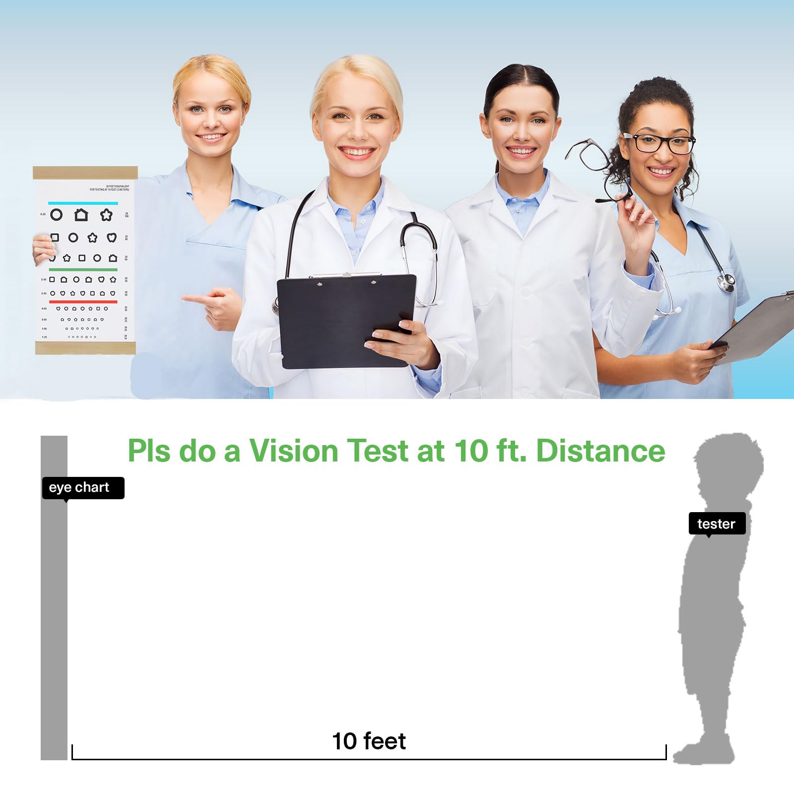 Mua NOYOC Pediatric Eye Chart for Kindergarten Child, Kids Visual ...