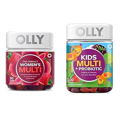 OLLY Gift, The Perfect Women's Multi and Kid's Multi + Probiotic Family ...