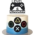 Amazon.com: Level 6 Unlocked Video Game Cake Topper for 6th Birthday ...