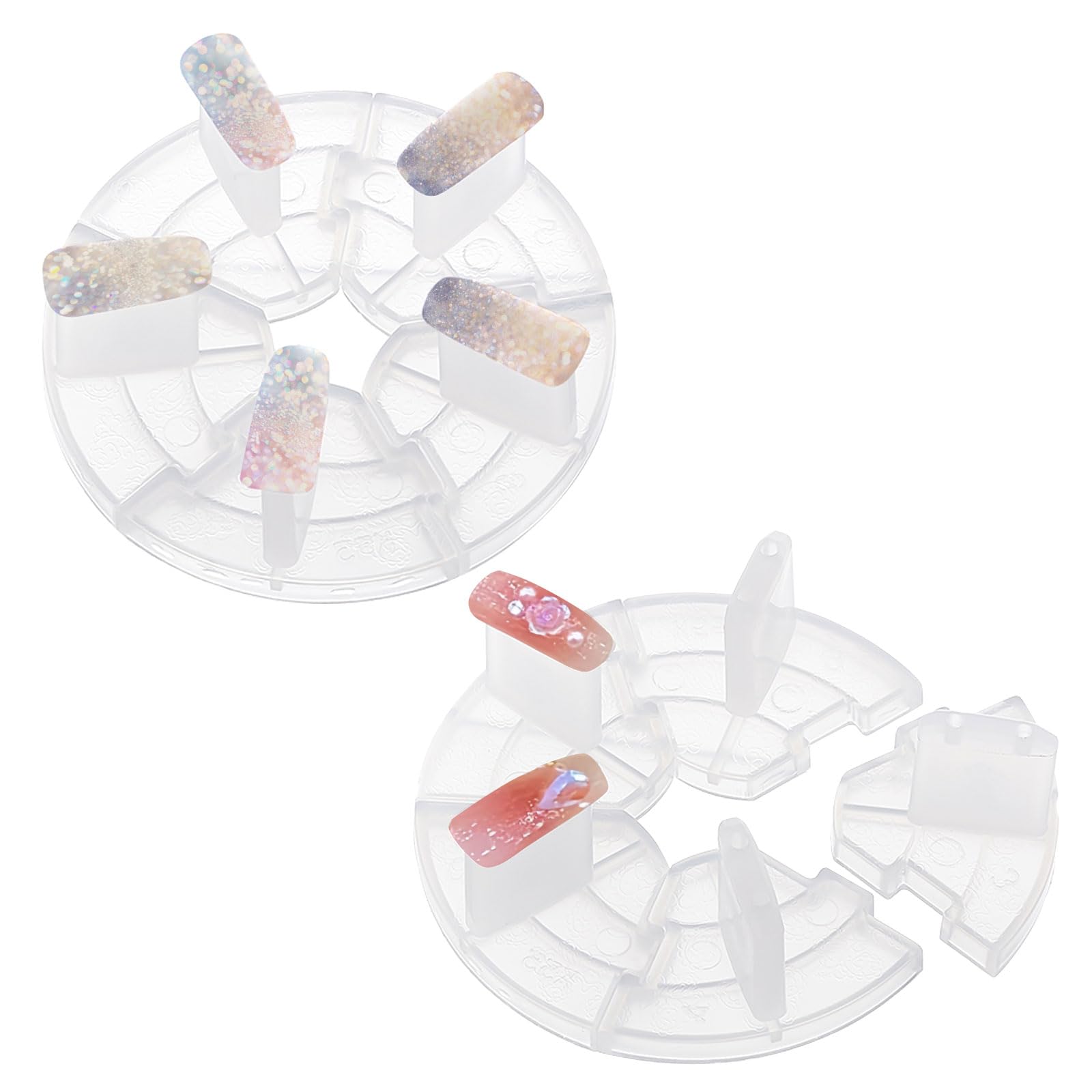 beinkmake 2pcs Acrylic Nail Stands Nail Stand for Press on Nails ...