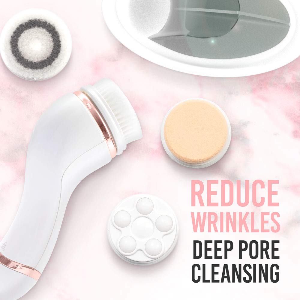Mua Brookstone Facial Cleansing Brush Single and 6 Piece Set for Deep ...