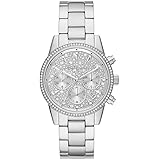 Amazon.com: Michael Kors Ritz Chronograph Silver-Tone Stainless Steel ...