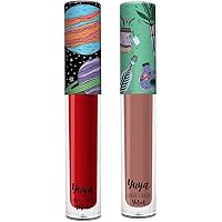 Yuya - Republic Cosmetics Paquete de 4 Labiales Incluye Sirena, Te quiero, Mi amor y Quédate ...