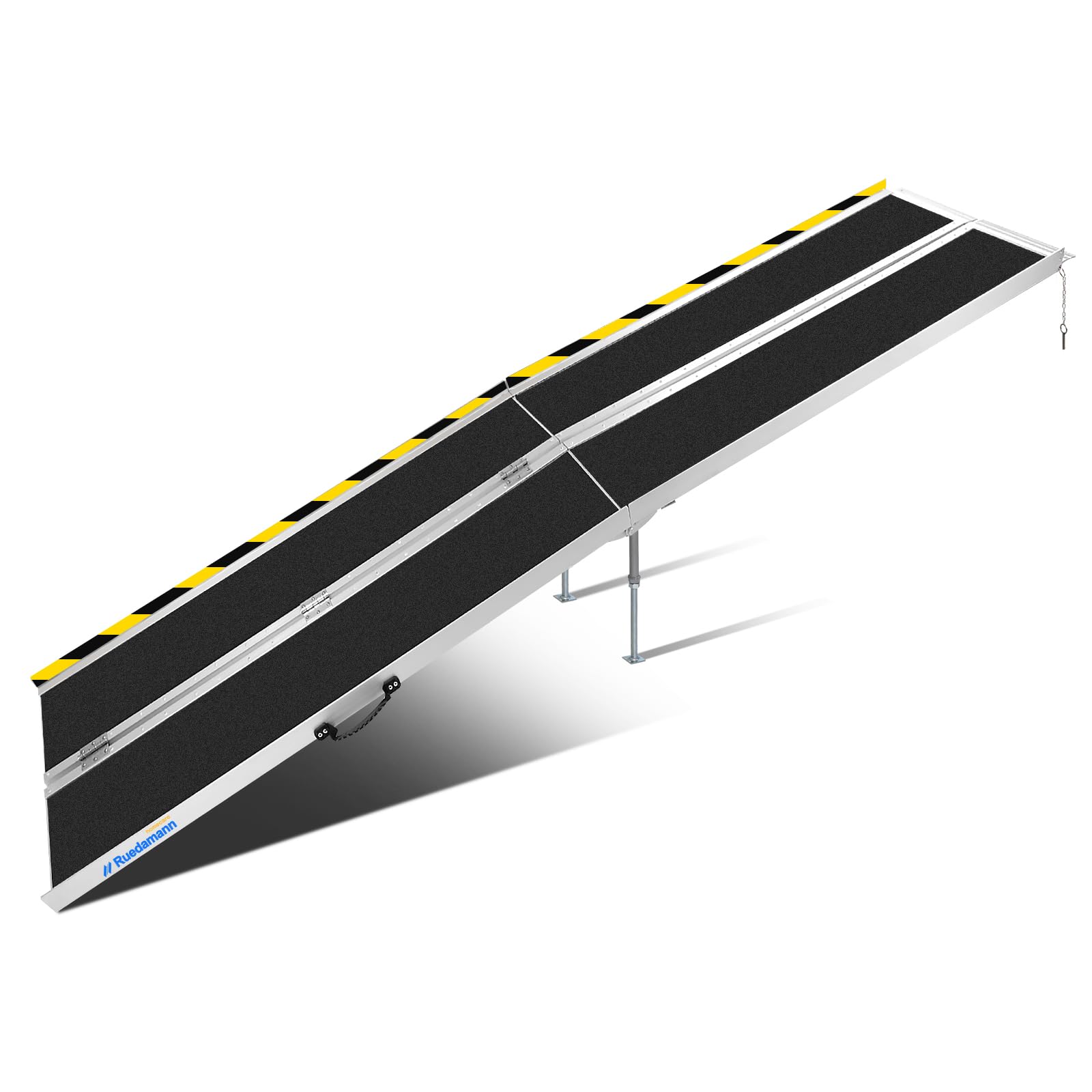 Ruedamann 10'L x 29" W Wheelchair Ramp, 600Lbs Capacity, Non-Slip ...