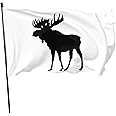 Amazon.com : RUTO Moose Flag 3x5 Ft Garden Flag Outdoor Holiday Decor ...