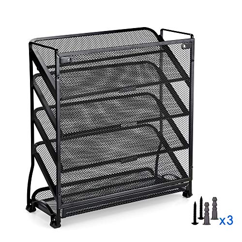 Simple Trending 5-Tier Desk Organizer Hanging File Holder, Office Wall ...
