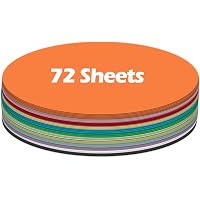 Amazon.com: Ezyaid Cardstock Paper Circles with Assorted Colors, Thick ...