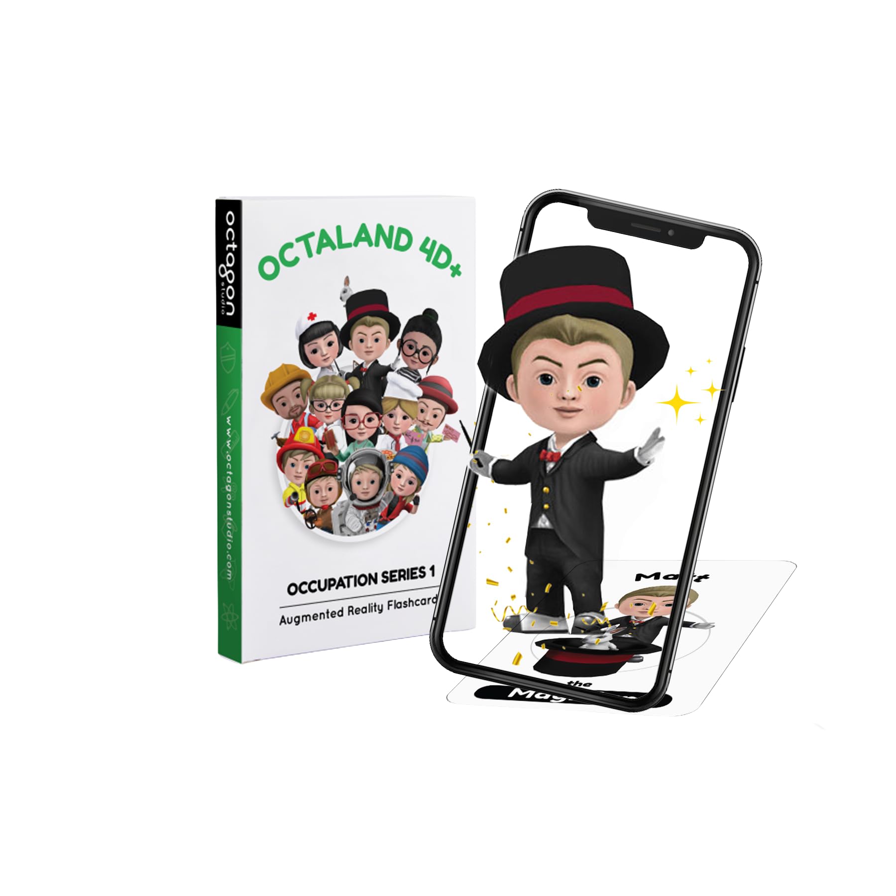 Mua Octaland 4D+ Augmented Reality Alphabet Cards – A to Z Character ...