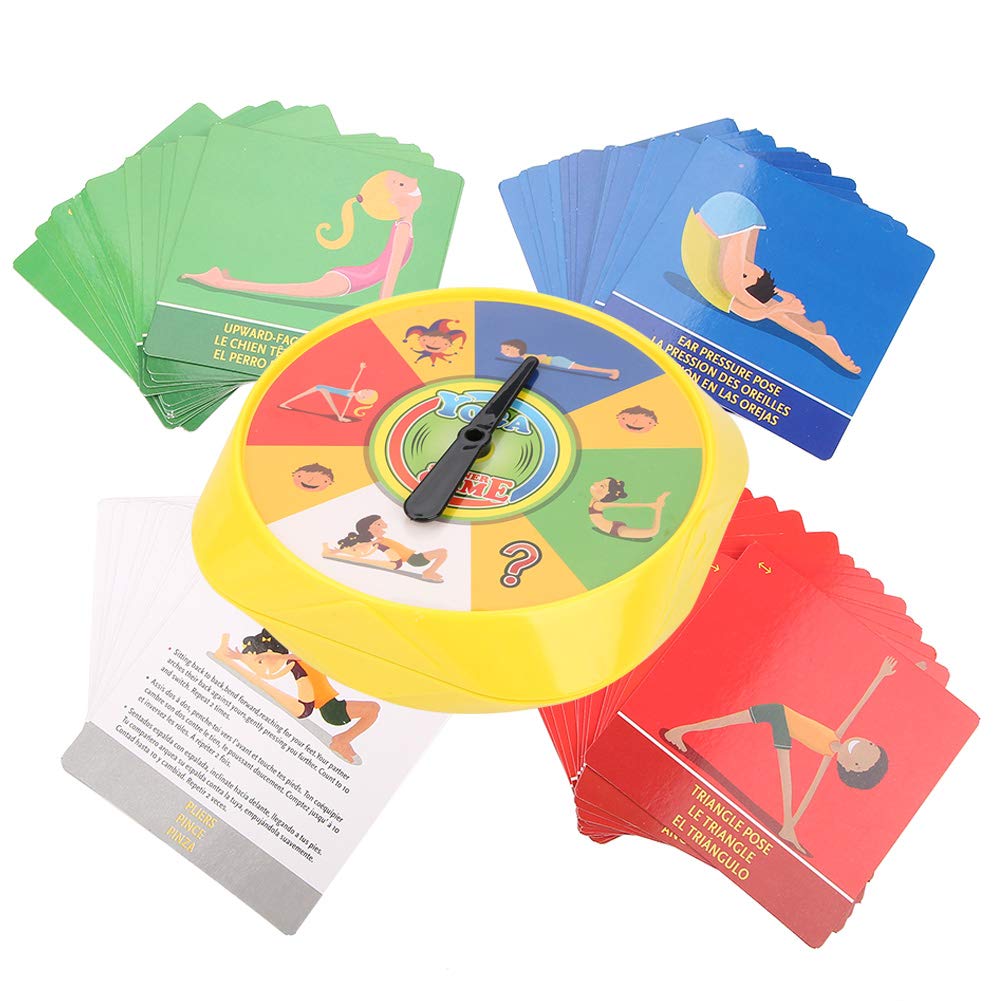 Chazcool Yoga Pose Cards, Yoga Spinner Game, Kids Yoga Cards Kit ...