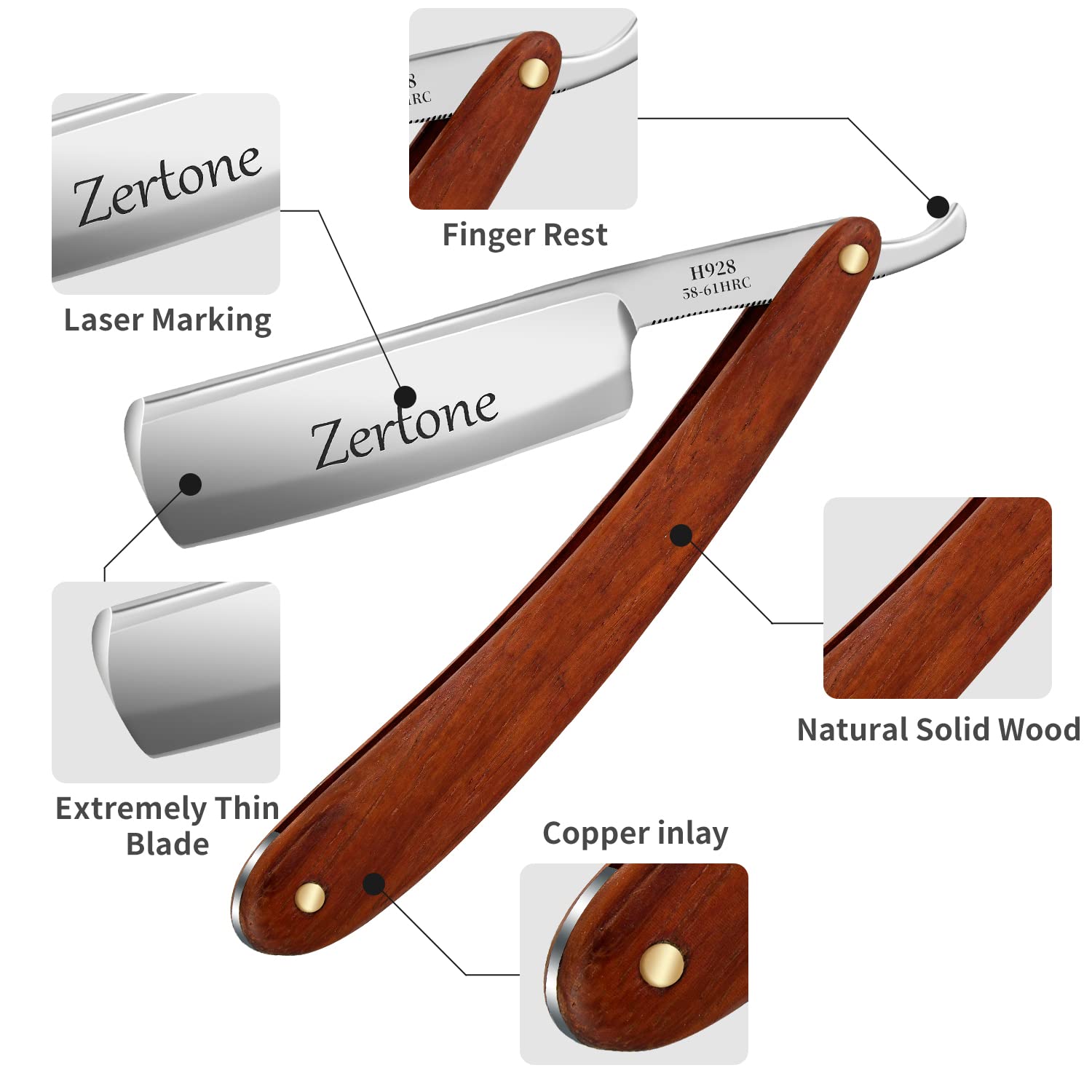 Mua Zertone Straight Razors for Men Kit with Strop - Straight Edge ...
