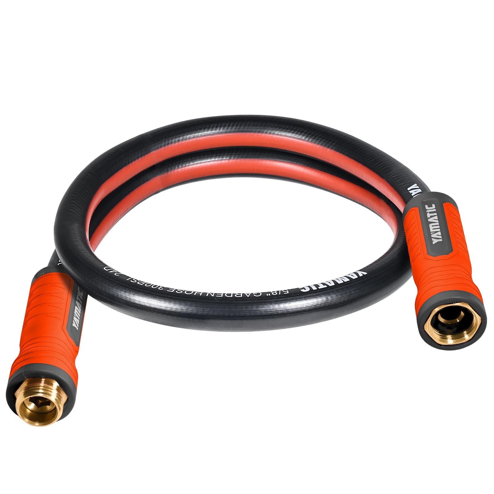 YAMATIC Short Garden Hose 5ft, 5/8" Leader Hose with Swivel Handle ...