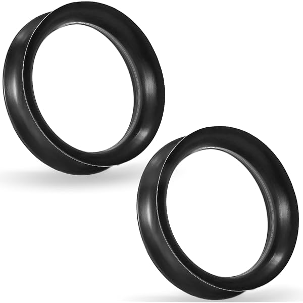 Silicone Gauges For Ears Clear Silicone Ear Tunnels - 30mm Double Flare ...