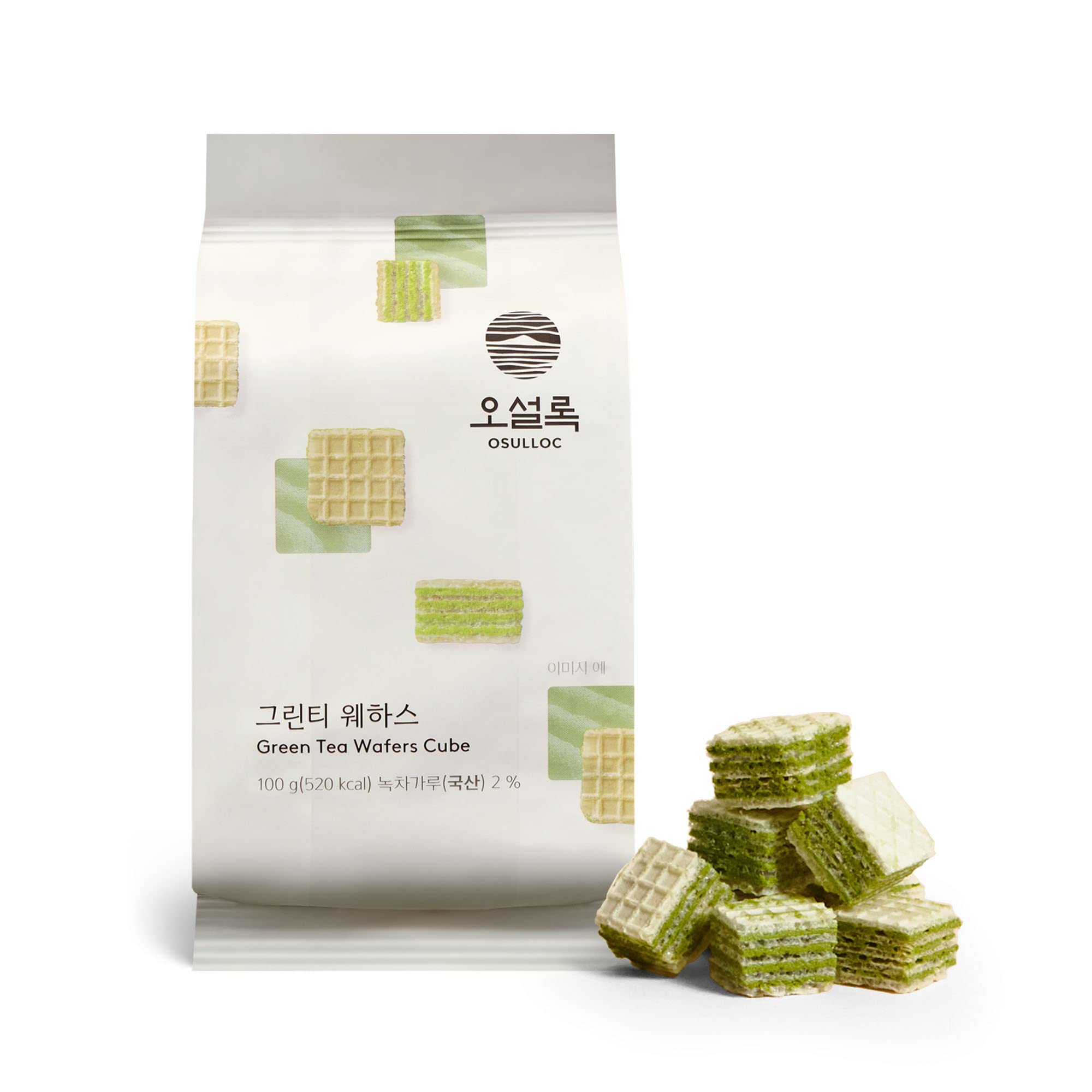 Mua Green Tea Wafers Cookies (3.52oz, 100g) | Korean Matcha Flavored ...