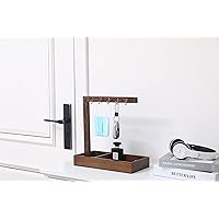 Amazon.com: Wood Entryway Tabletop Key Holder Rack，Rustic Burnt ...