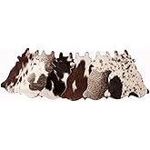 Amazon.com: Cowhide Coaster Set of 4 pcs Natural Cowhide Drink Coasters ...