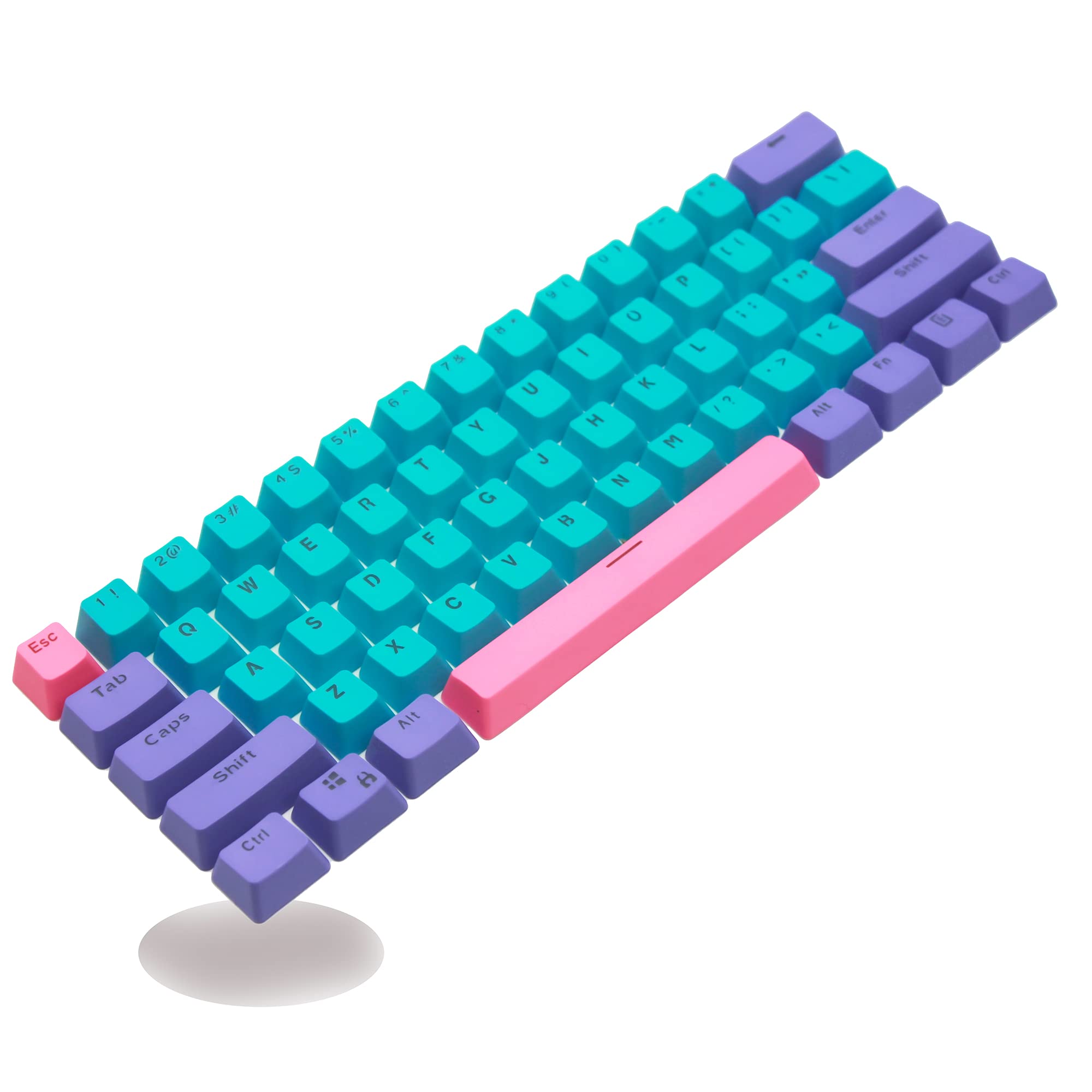 Mua 61 Key Caps ANSI Array OEM Height,GH60 Mechanical Keyboard PBT ...