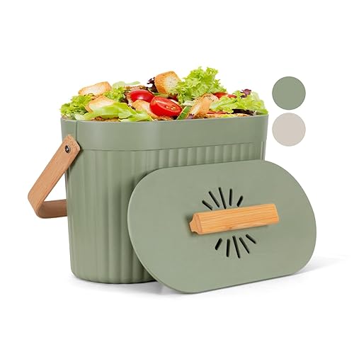 Narrow Kitchen Compost Bin Countertop - Yatmung Odorless Counter Top ...