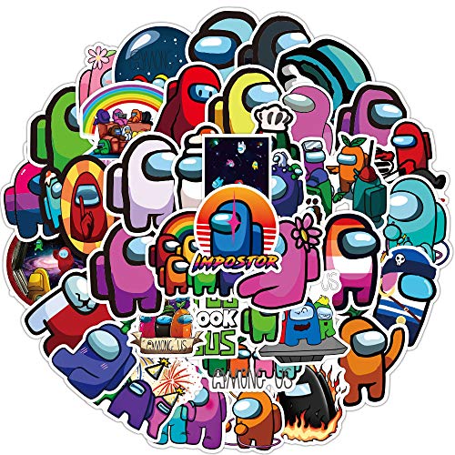 52pcs Among us Stickers Pack Waterproof Vinyl Decals (52pcs) | Pricepulse