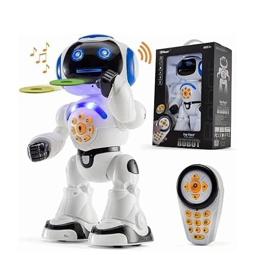 Programmable LED RC Robot Toys - Interactive 12" Tall Dancing & Talking ...