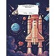 Composition Notebook: Spaceship Rocket Blast Off Wide Ruled Notebook ...