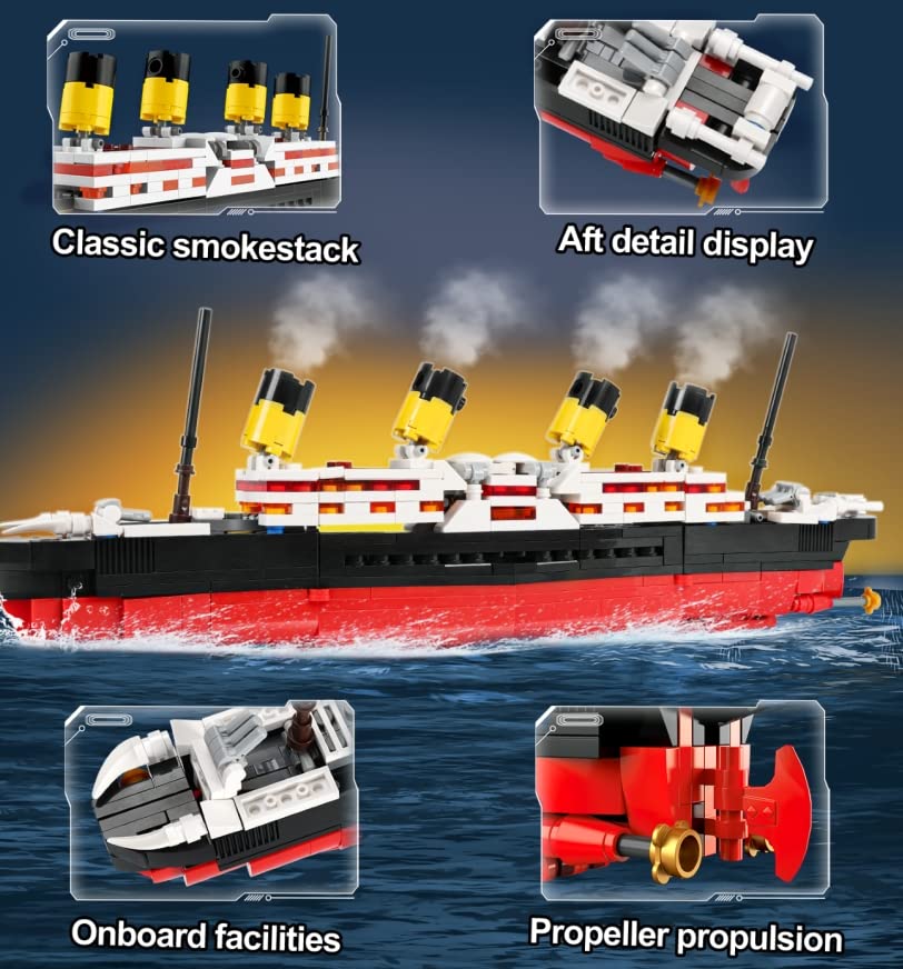 Mua JOJO&Peach Titanic Stem Toys, 2 in 1 Titanic Model & Transform ...