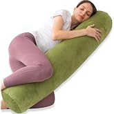 Amazon.com: 1 MIDDLE ONE Bolster Pillow for Bed, Long Round Body Pillow ...