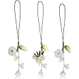Amazon.com: Jeffdad 3pcs Cherry Blossom Daisy Flower Phone Charm ...