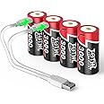 Amazon.com: TQTHL 4 -Pack CR123A 3V Lithium Battery 1000mAh, Micro USB ...