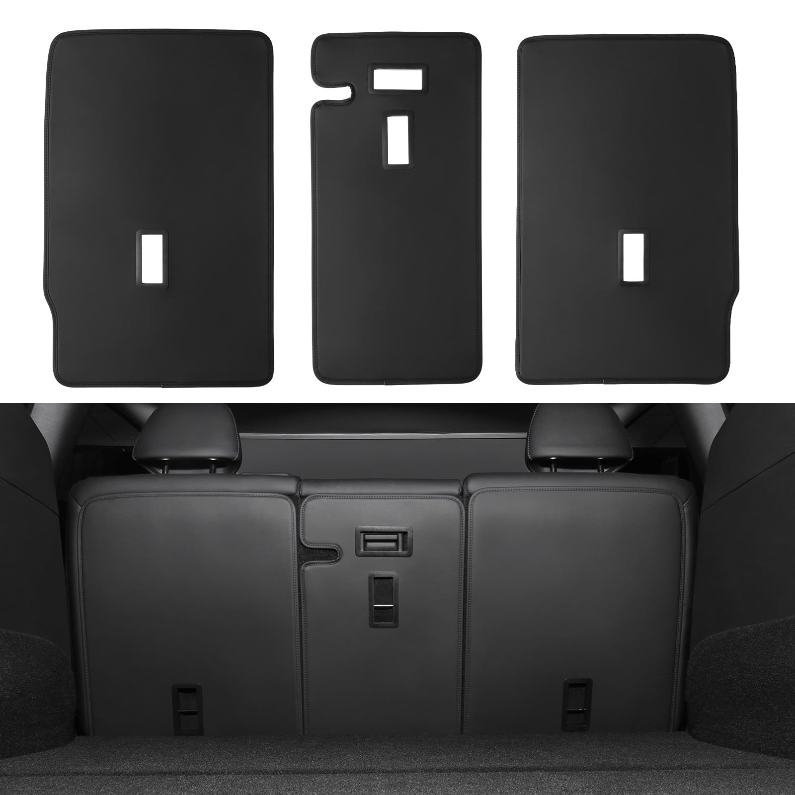 TPE Rear Seat Back Cover BASENOR 2017-2023 Tesla Model 3 Second Row ...