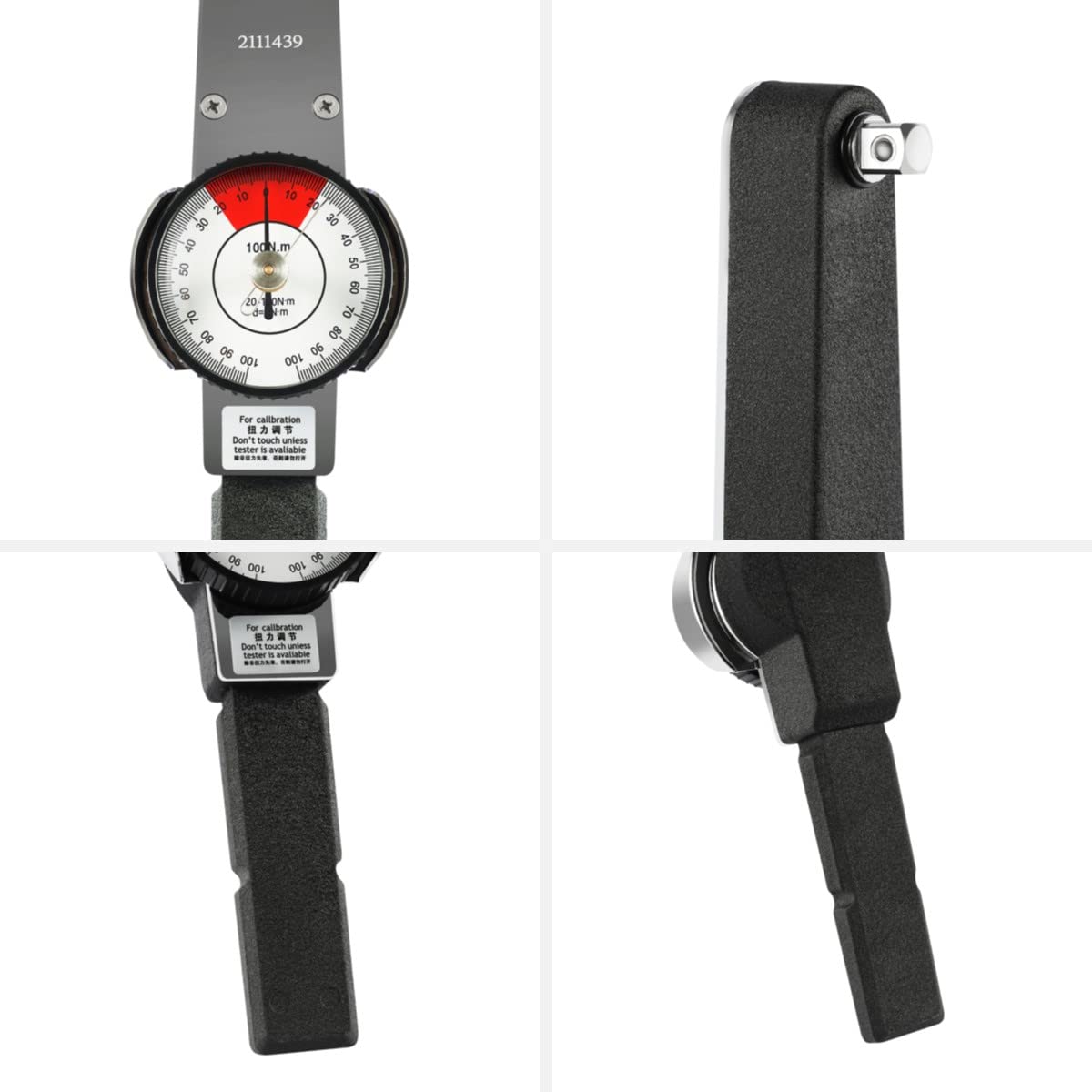 Dial Indicator Torque Wrench 1/2" Drive 0-100 Nm ± 3% Accuracy High ...