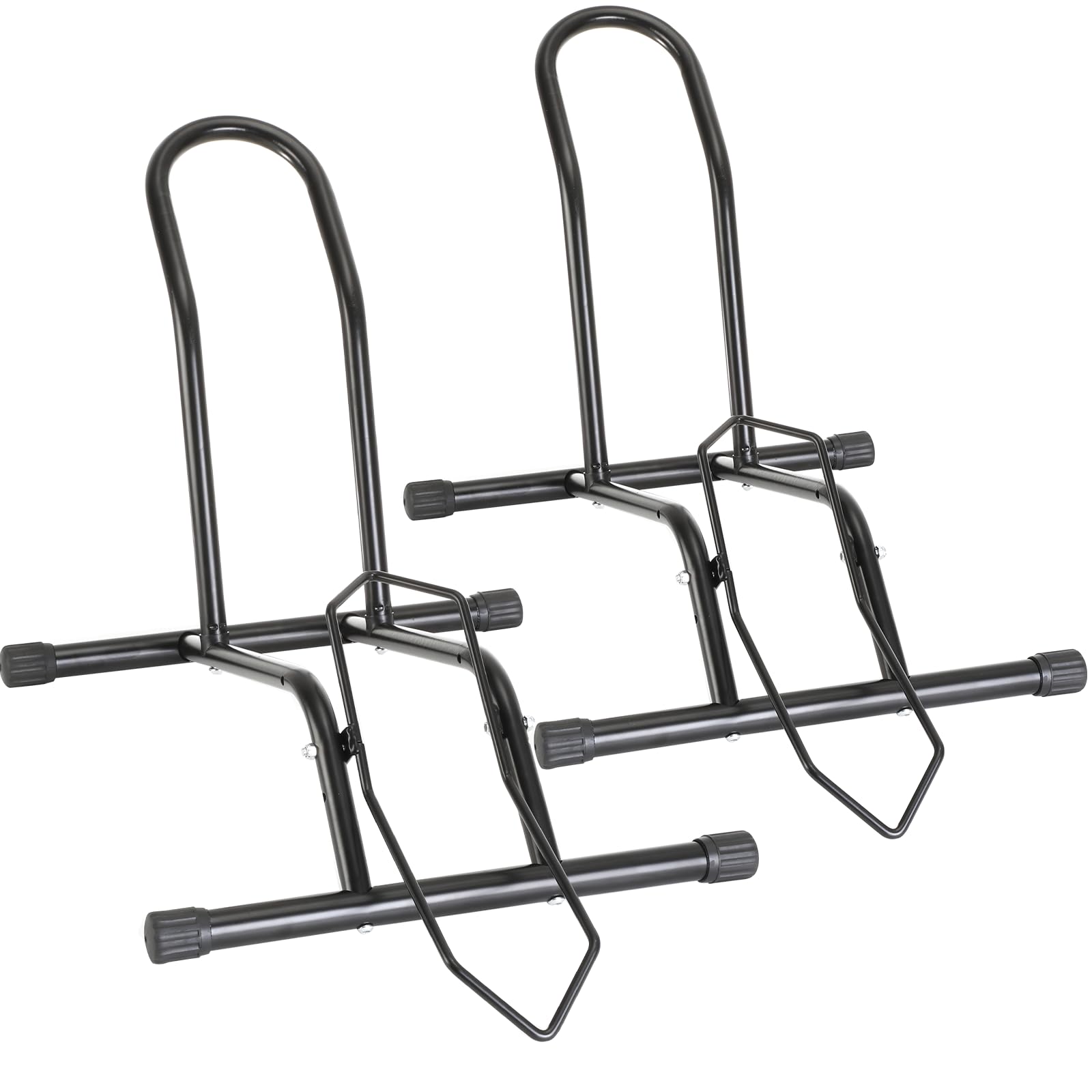Zacro 2 Pack Bike Stand Floor, Upgraded Up to 3.74" Wide Tire Bike Rack Garage for Indoor ...