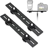Amazon.com : Dual Flash Bracket,Chromlives Dual Tripod Mount Bracket,1/ ...