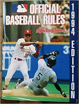 Official Baseball Rules 1994: Amazon.co.uk: Sporting News ...