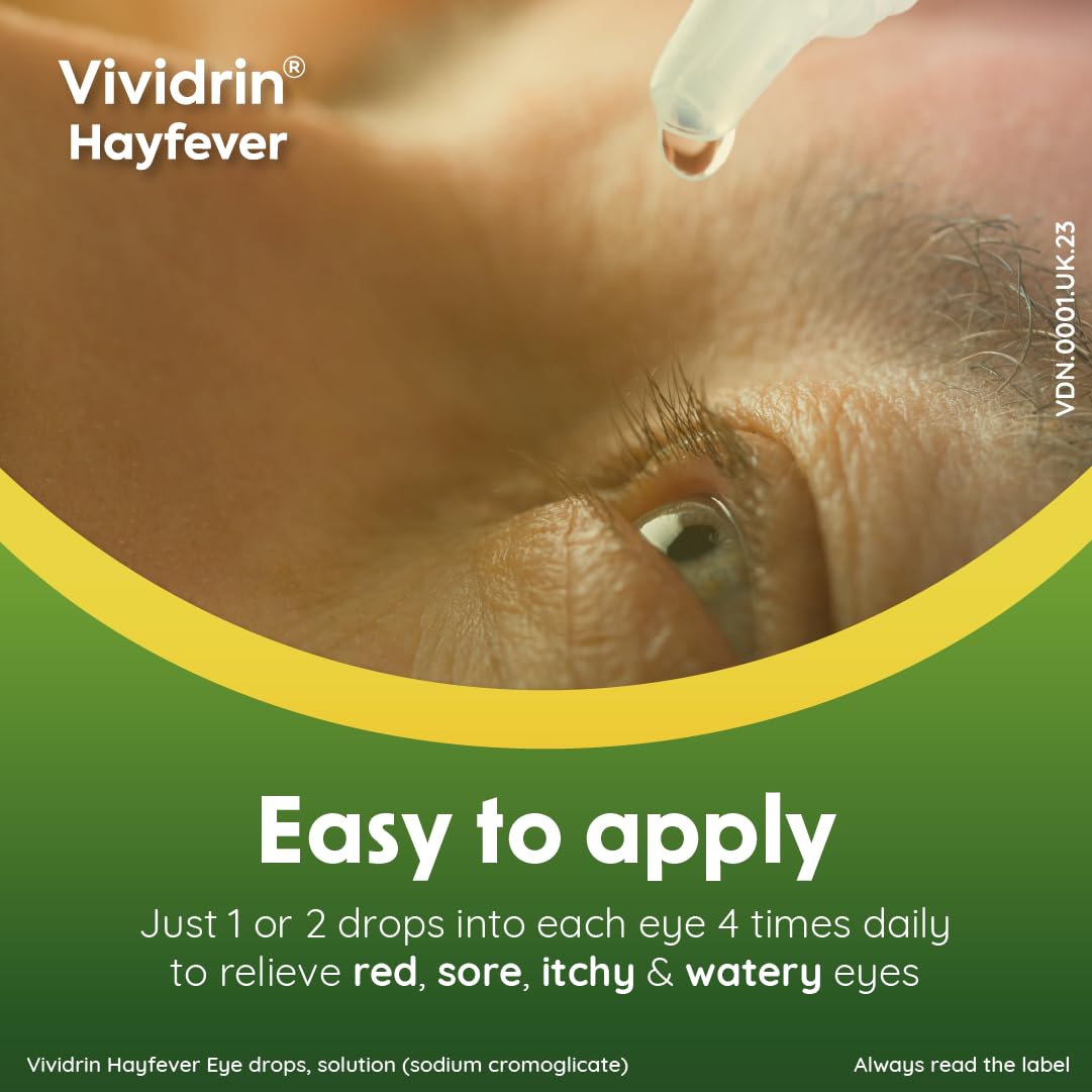 Mua Vividrin Hayfever Eye Drops, 10ml, Contains Sodium Cromoglicate for ...