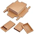 Amazon.com: BENECREAT 20 Pack Brown Kraft Paper Drawer Boxes, 5.3x3.8x1 ...