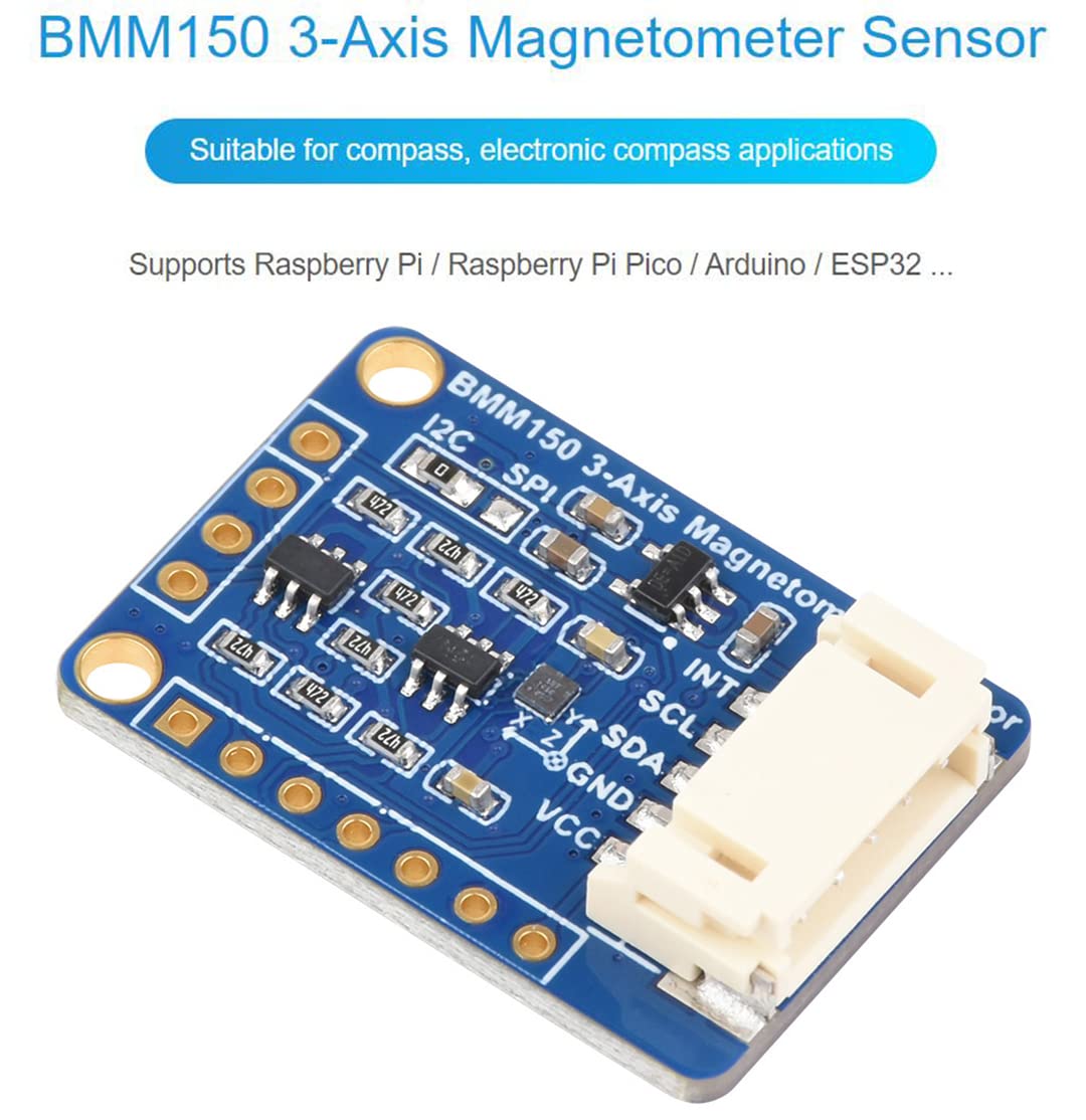 Mua waveshare BMM150 3-axis Magnetometer Sensor, Digital Compass Sensor, Magnetic Field ...