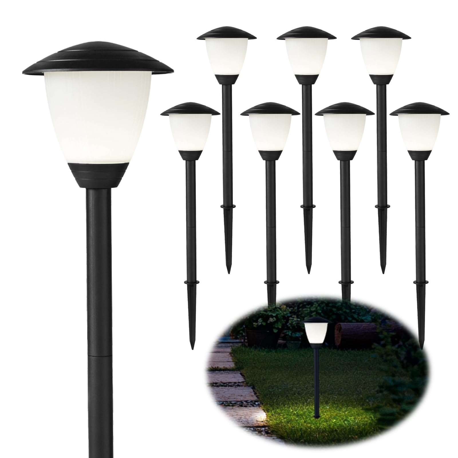MULANDI Low Voltage Pathway Lights LED Landscape Lights, 1.7W 12V ...
