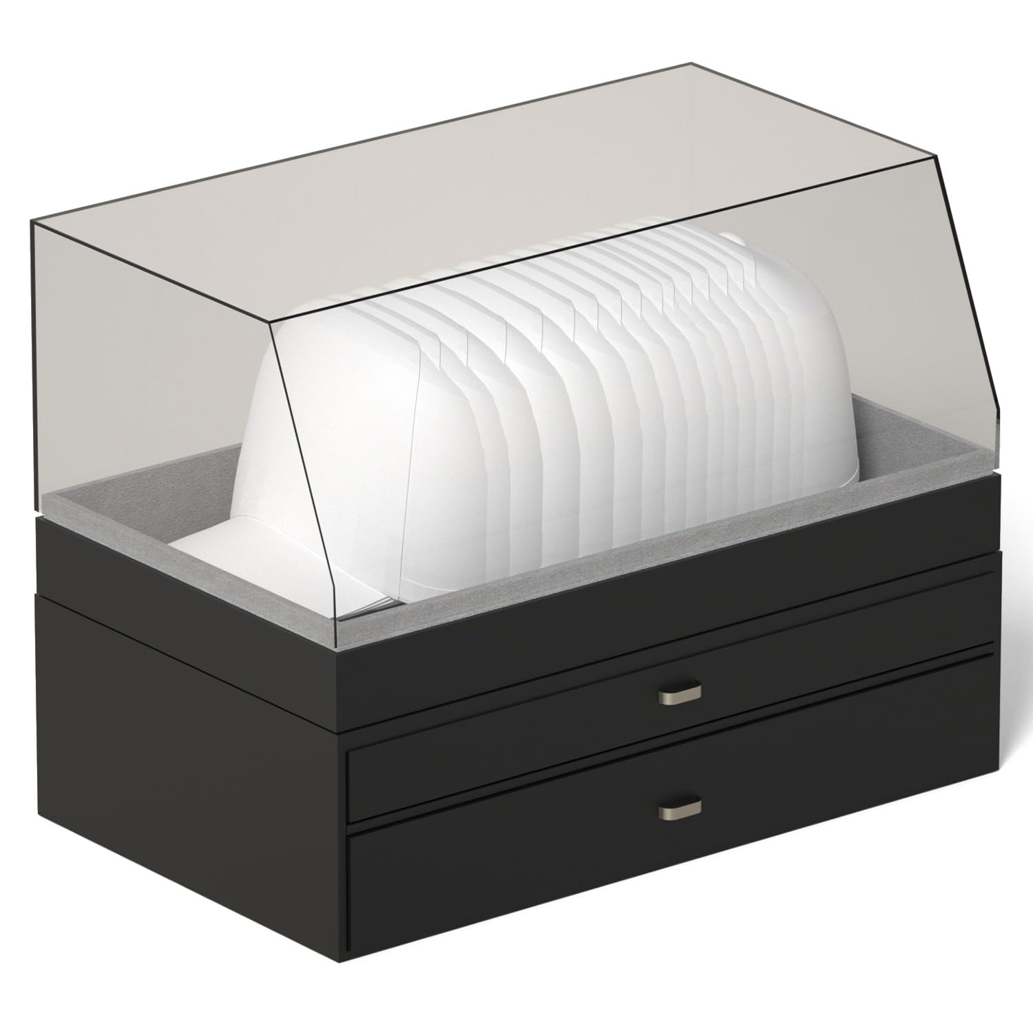 **MISSING ACRYLIC TOP** SCAVATA 2-in-1 Hat Organizer Box, Acrylic ...