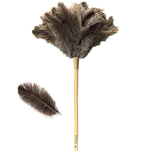 Feather Dusters for Cleaning, Feather Duster Ddzmz Fluffy Natural ...